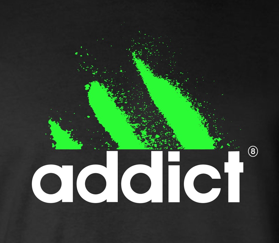 Addict T-Shirt Funny Dope Drug Cocaine EDM DJ Club Hip-Hop Rap Street ...