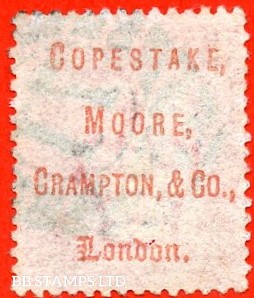 SG. 43/44. G1. PP35. " HB " 1d Red. Plate 119. A fine used example with ...