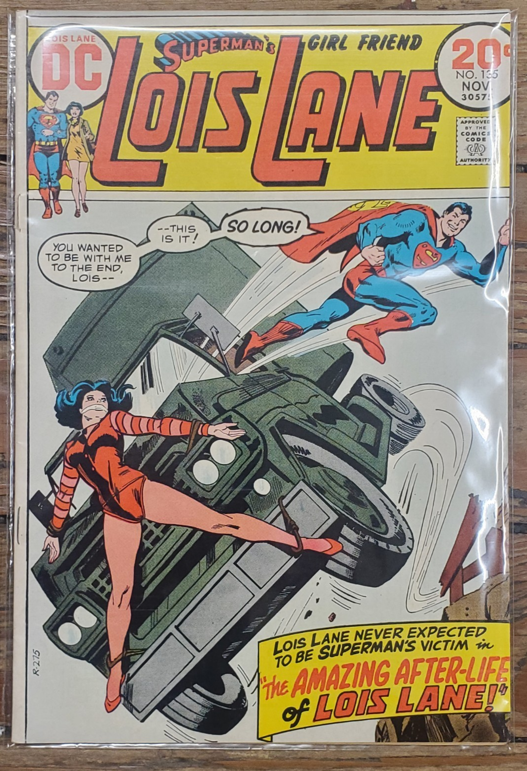 DC Comics Superman's Girlfriend Lois Lane #135 Nov 1973 - VF+ Original ...