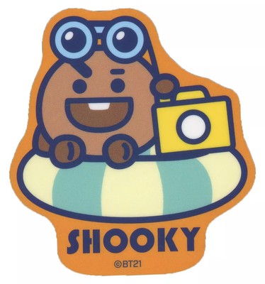 Stickers Shooky Suga Clear Bt21 Cafe Photo Time | eBay Australia
