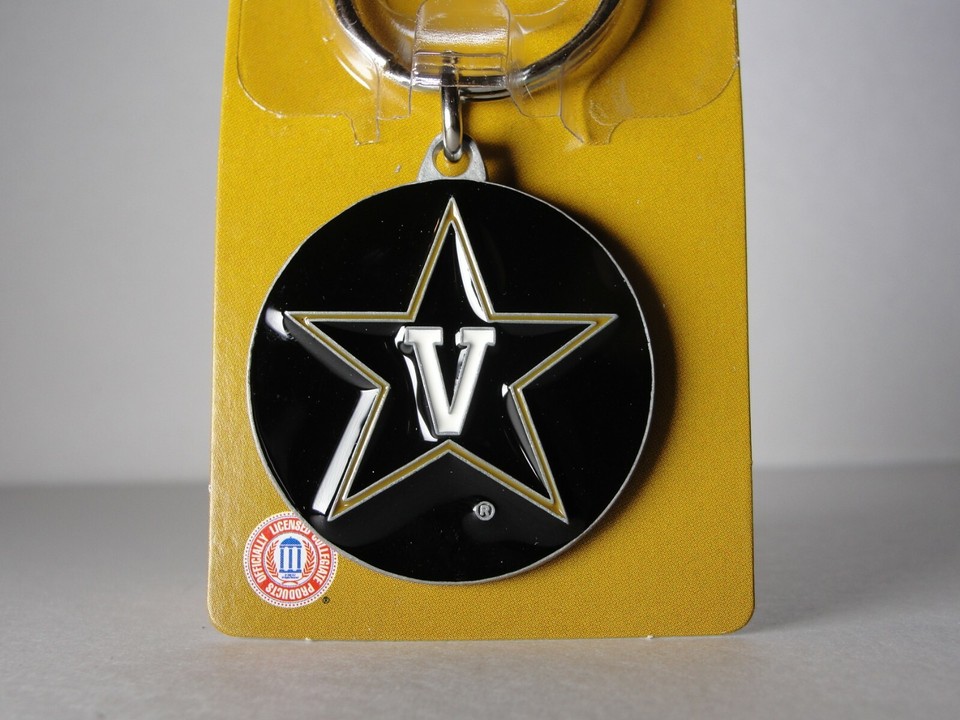 New Vanderbilt University Commodores Metal Pendant Keychain Ring ...