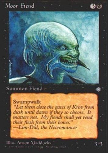 MTG: Moor Fiend [Moderately Played] Ice Age Magic the Gathering CCG TCG ...