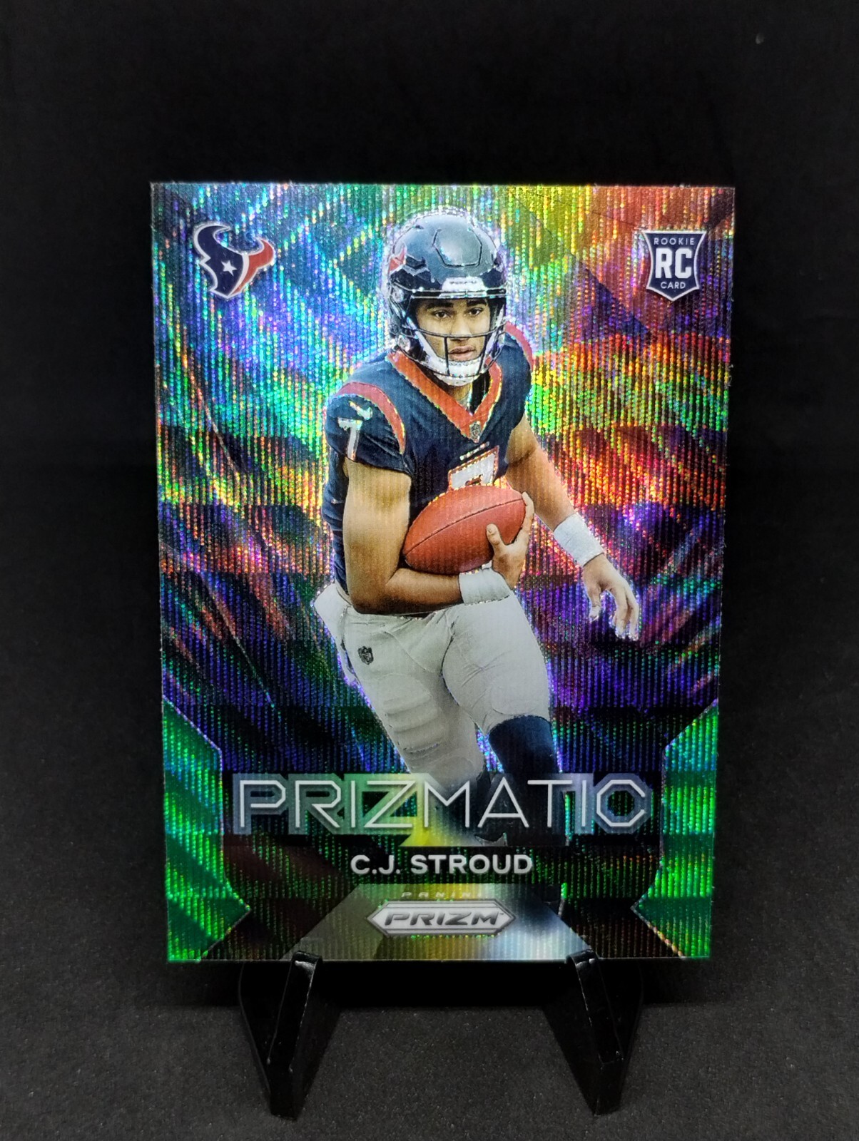 CJ Stroud 2023 Panini Prizm Green Wave Prizmatic Insert #6 OROY! Texans RC 🔥 | eBay