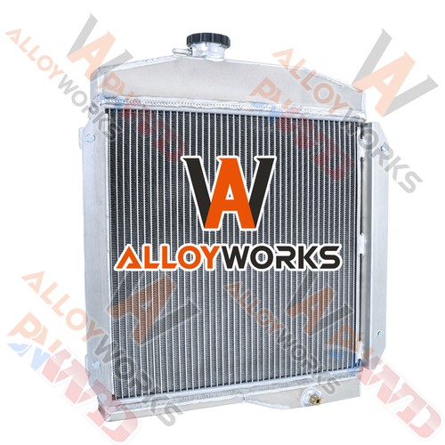 4 Row Radiator Shroud Fan For 1955-1971 Jeep Willys CJ3 CJ5 CJ6 2.2L 5 ...