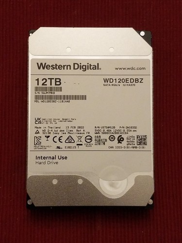 WD120EDBZ WESTERN DIGITAL SATA 12TB 7200rpm Good for NAS. | eBay