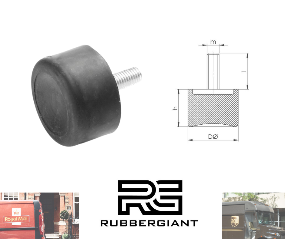 Rubber Foot Rubber BUFFER Mount Bump STOP Male ALL SIZE M6 M8 M10 M12 ...