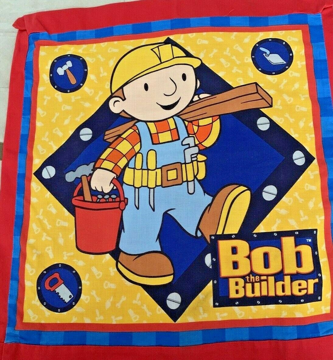 Hand Made Bob The Builder Decorative Pillow Cover 17.5 x 19.5 inch | eBay