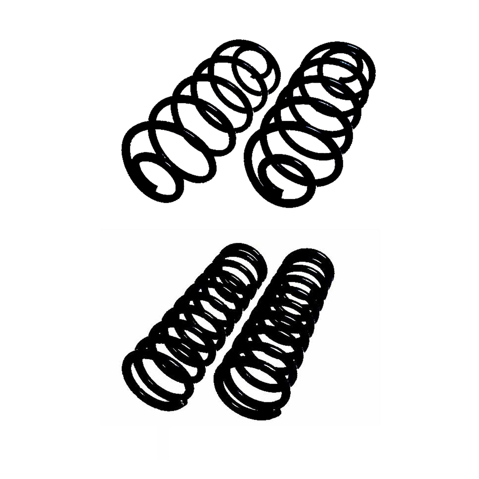 Lesjofors Front STD and Rear HD Coil Springs Kit for Chevrolet Caprice ...