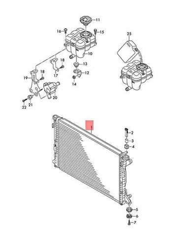 Genuine AUDI Audi Q8 Q7 4MB 4MG 4MN Cooler For Coolant 4M0121251L | eBay