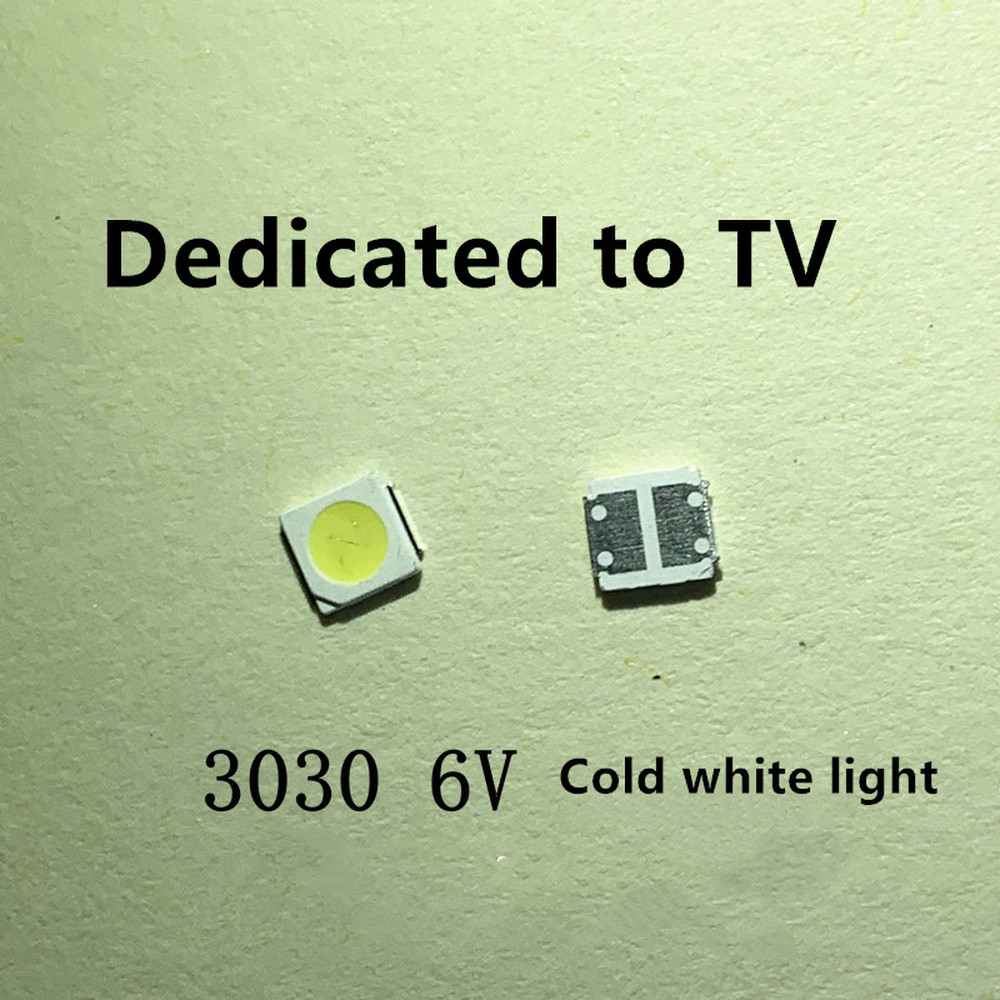 100pcs LED Backlight 3030 3V 6V Cool White TV Application for LED ...