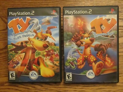 Ty The Tasmanian Tiger & Ty 2 Bush Rescue PS2 Playstation 2 Game Lot | eBay