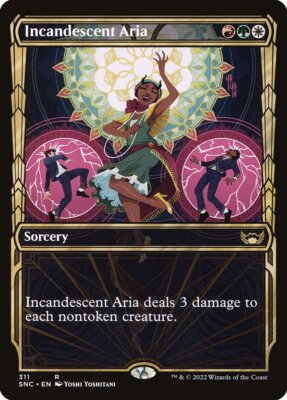 Magic the Gathering (mtg): SNC: Incandescent Aria - Rare - Showcase | eBay