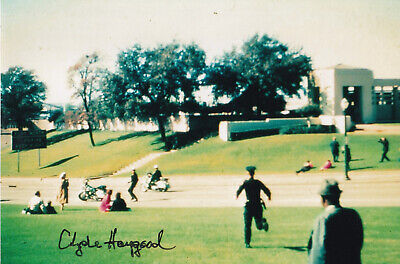Clyde Haygood Signed Autograph 4x6 Photo JFK Assassination Grassy Knoll ...