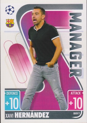 2021-22 Topps Match Attax Xavi Hernandez FC Barcelona Manager #MAN9 ...