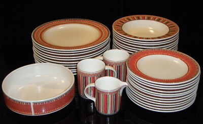 Mikasa "Color Ridge" CA075 Intaglio Stoneware | eBay