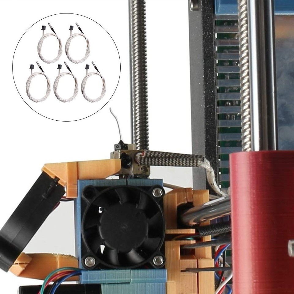 5pcs 3D Printer Hot End Heater Block Thermistor 3D Printer Accessories ...