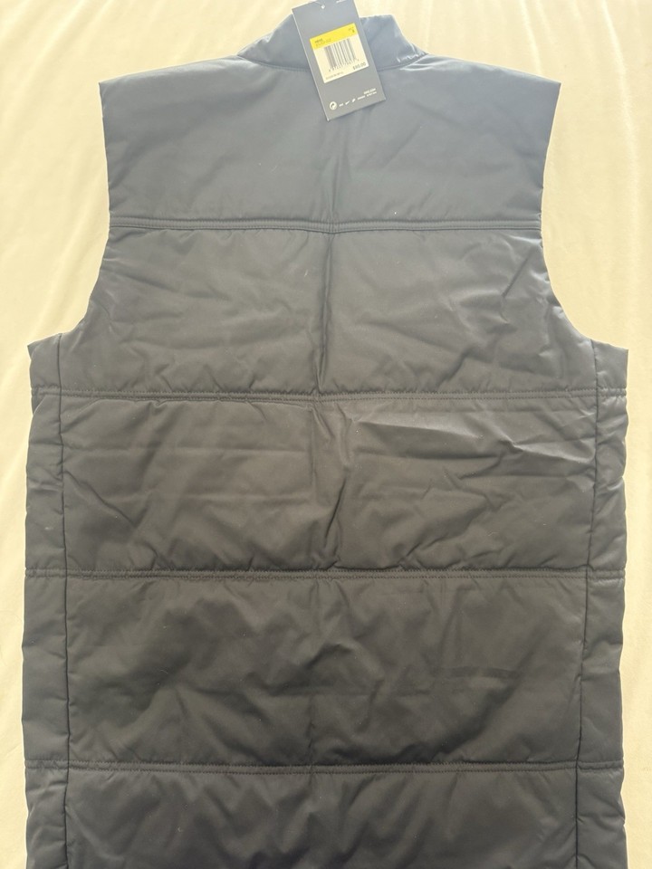 Nike Reversible Golf Vest Men's Size SM Synthetic Fill Core Black (360 ...