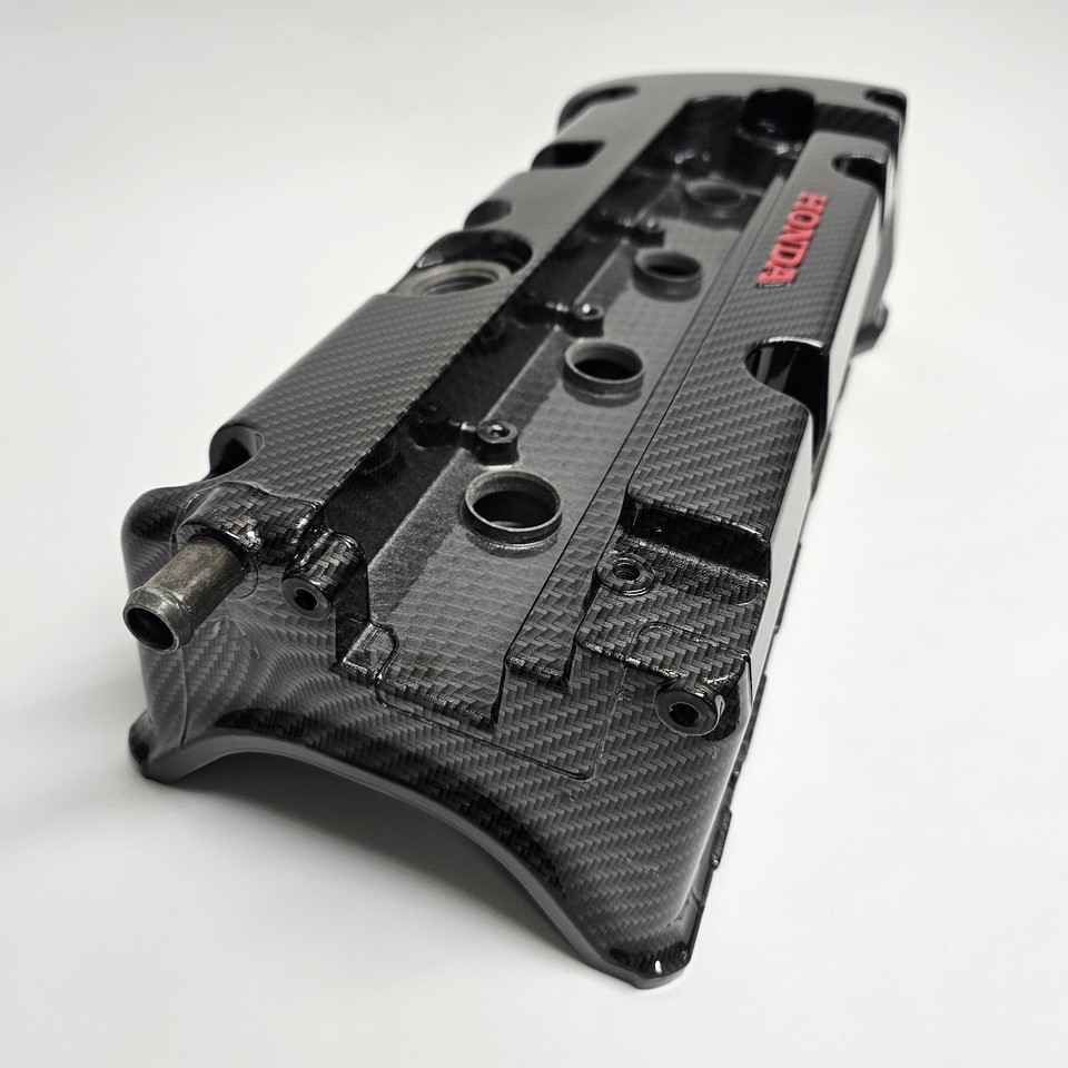 Honda K SERIES K24 K20 valve cover HYDRO DIPPED IN MURDERED OUT CARBON ...