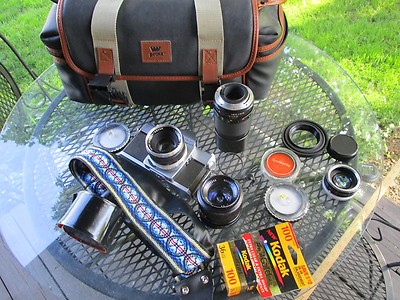 VINTAGE CAMERA 35MM MANY ACCESSORIES WITH GREAT PRINZ BAG | eBay