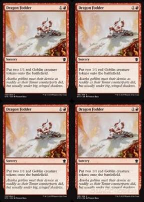 MTG - 4x DRAGON FODDER - Dragons of Tarkir (C) | eBay