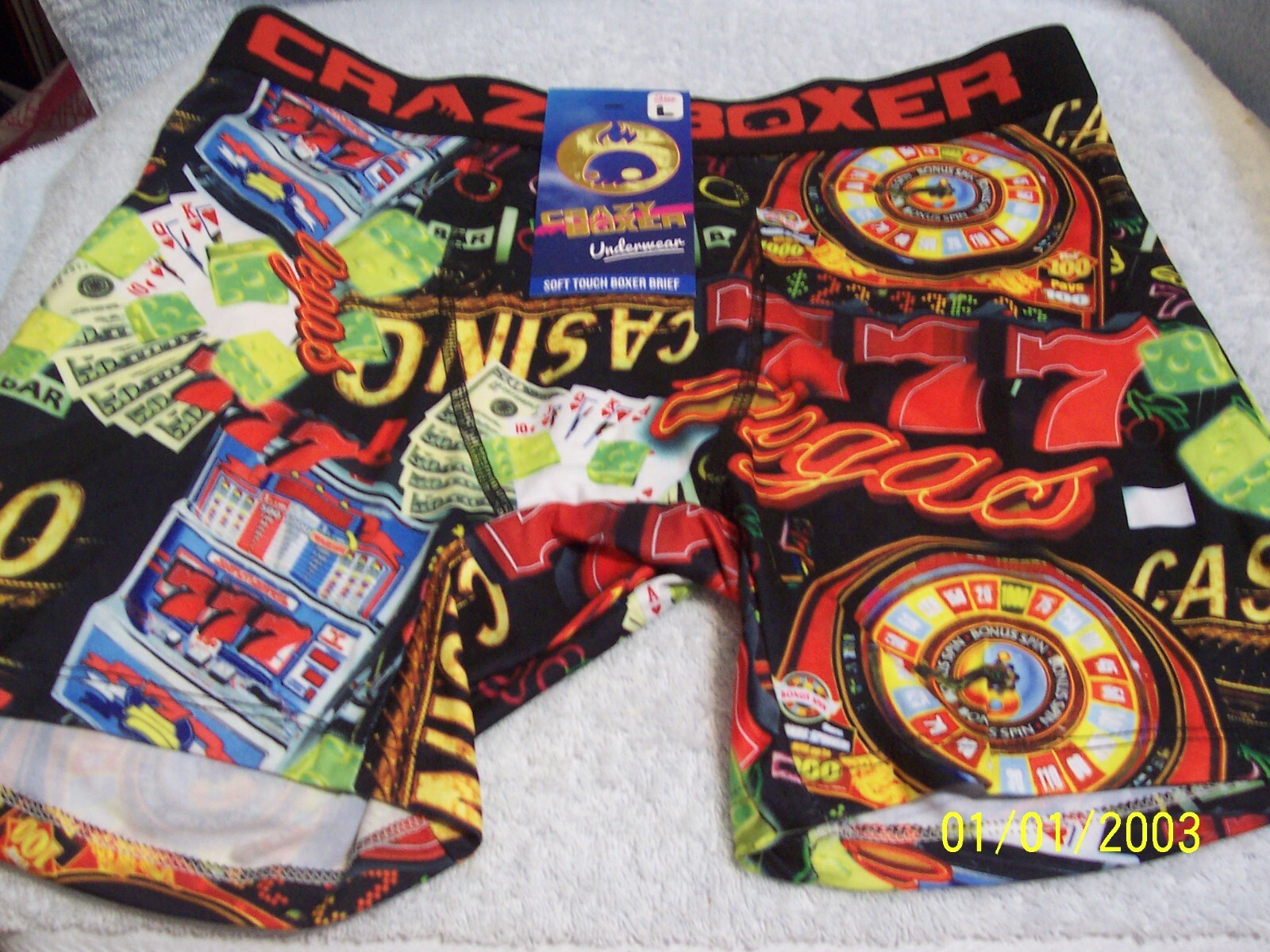 Crazy Boxer Men's Novelty Casino Underwear Large 36-38 | eBay