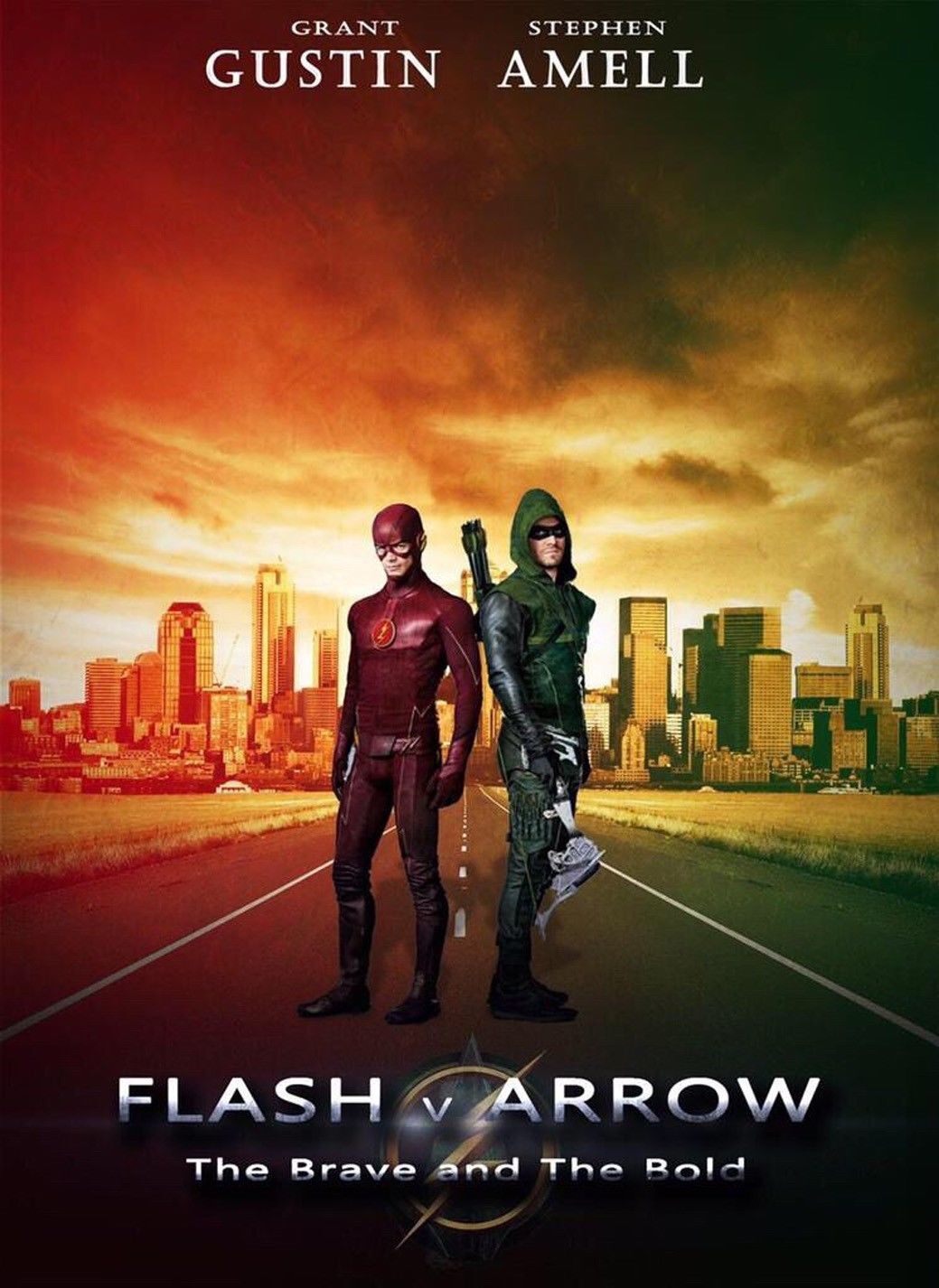 Cw Flash Vs Arrow Poster