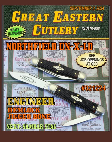 GEC Northfield 321224 Engineer knife. Hemlock Jigged Bone | eBay