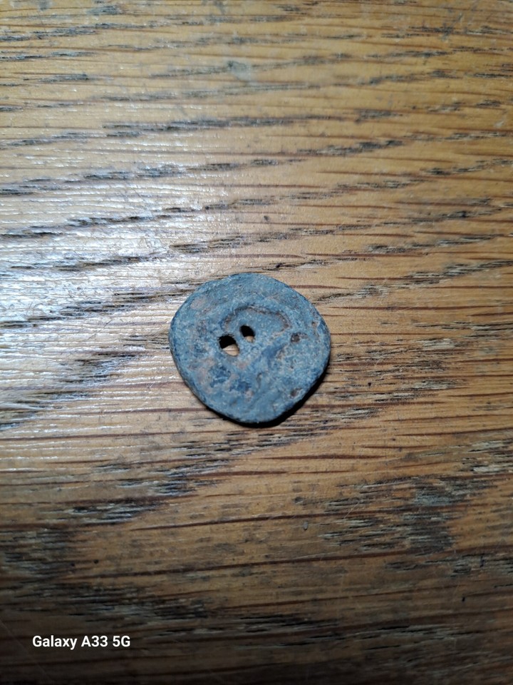 Inscribed Medieval Lead Token Made Into An Early Button 13th-15th ...