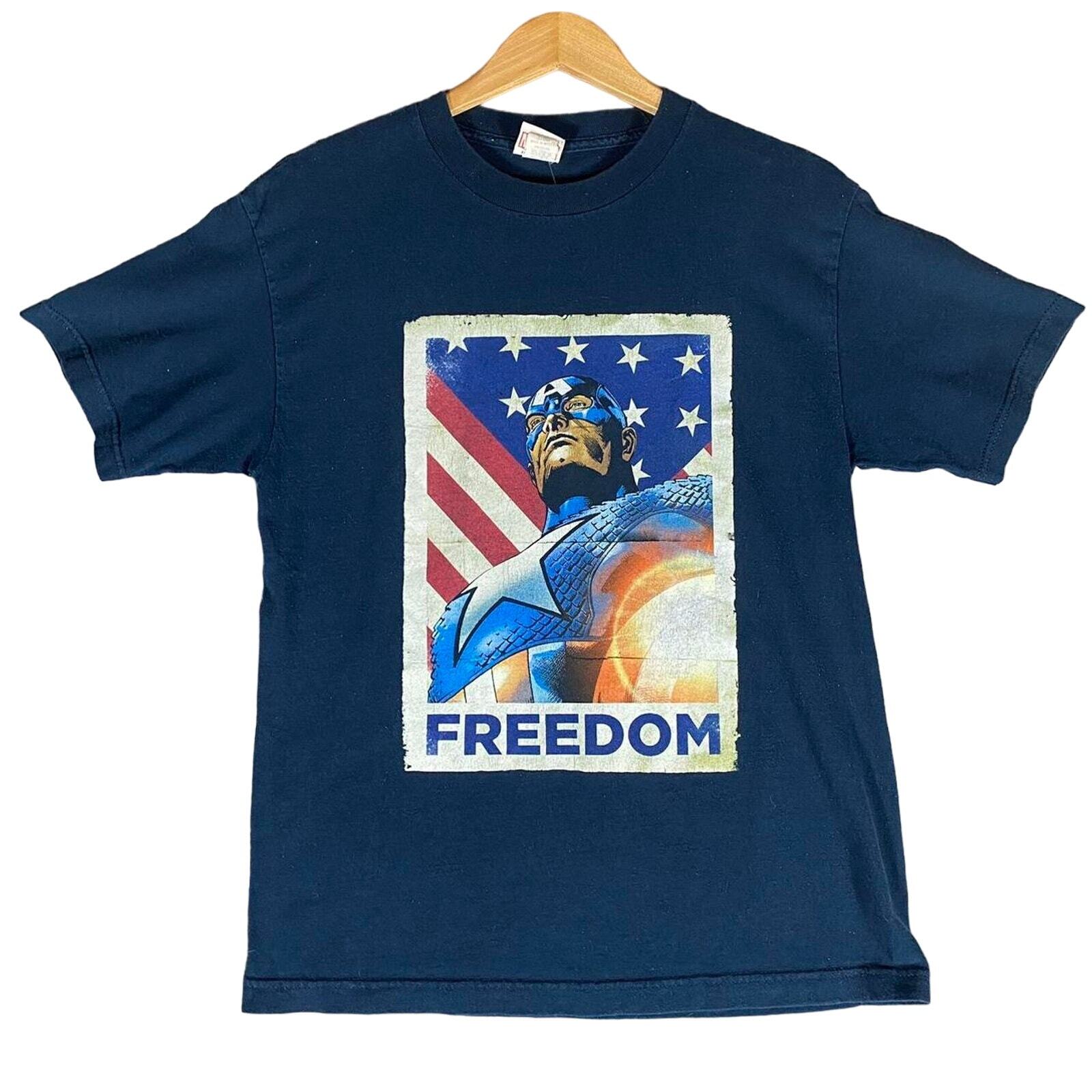 Captain America Freedom WW2 War Poster Marvel Graphic… - Gem