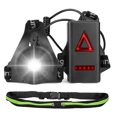 Outdoor Rechargeable Night Running LED Light Chest Lamp Reflective 3 ...