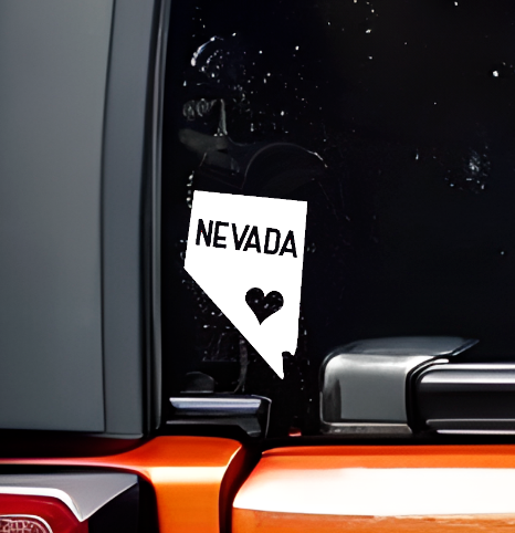 Nevada State Vinyl Decal for Car, Truck, or Window - Custom Colors ...