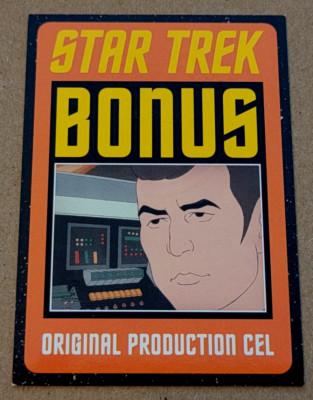 Star Trek Animated Adventures OPC20 Production Cel Embossed Winner Card ...