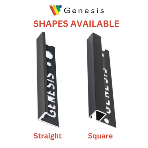 Genesis Tile Trims - Aluminium Square & Straight Trims - Various ...