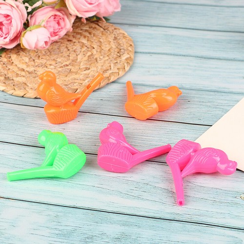 5Pcs Water Bird Whistle Colorful Plastic Party Whistles Noise Maker ...