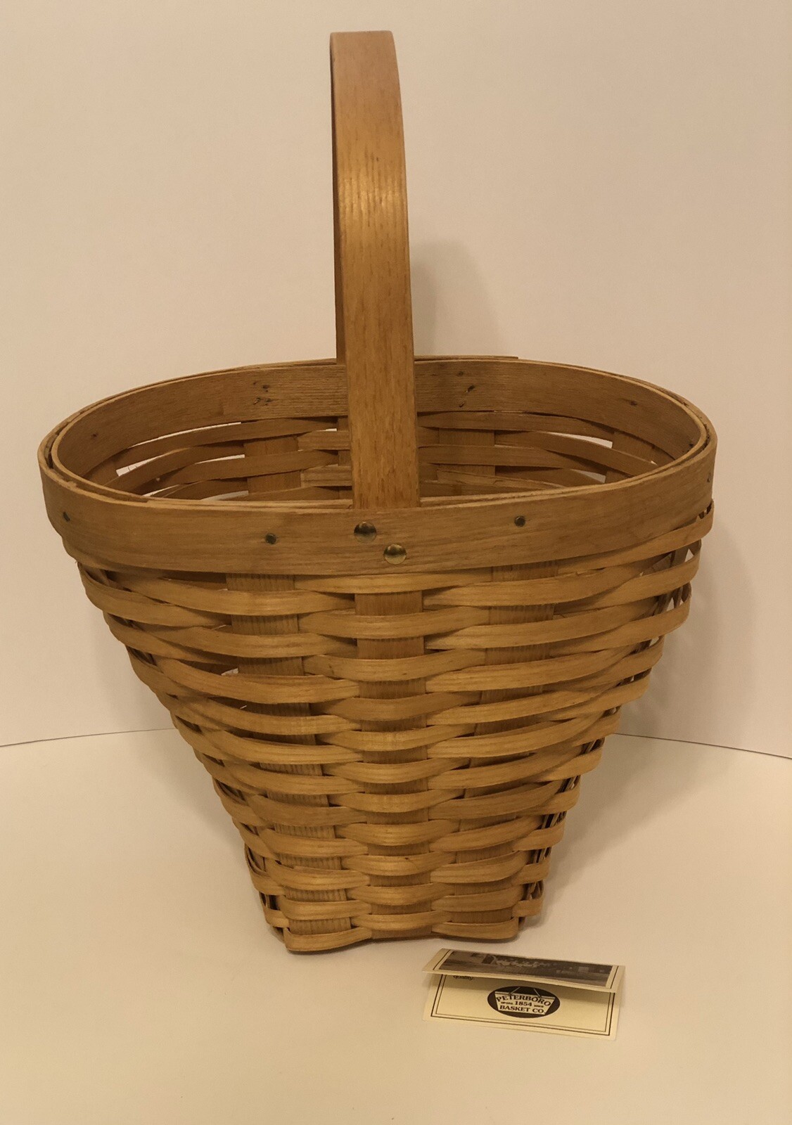Peterboro Basket Company 1854 Handcrafted Angled Basket Made In The USA ...