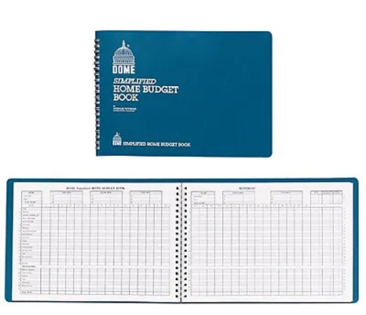 Dome Publishing Simplified Home Budget Book, Wire Bound - 7.50"x10.50 ...