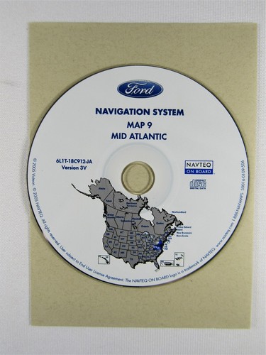Ford Navigation System Map Disc 9 (Mid Atlantic) Part no. 6L1T-18C912 ...