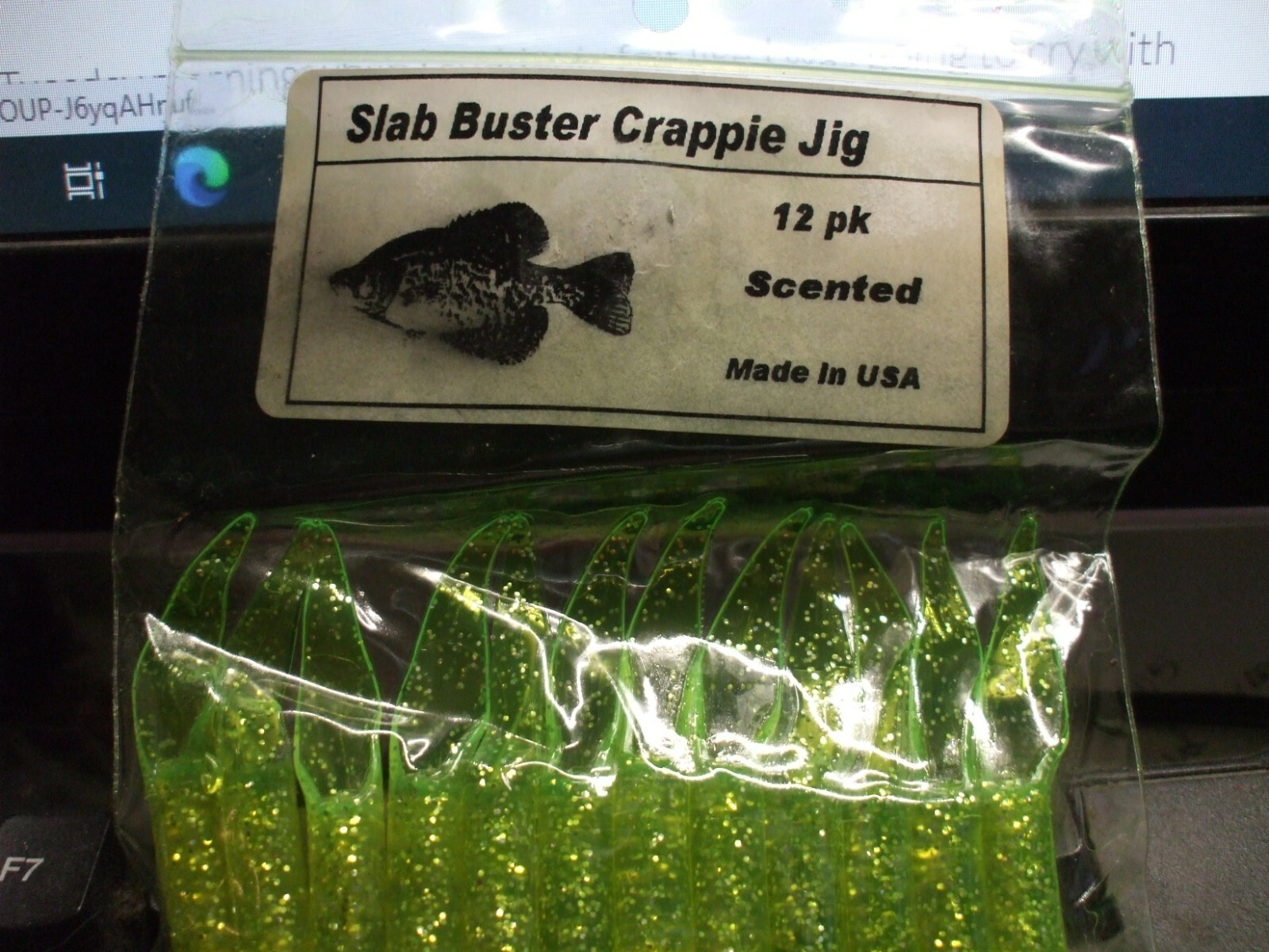 Slab Buster 2 inch Crappie Jig SB33 Chartreuse Silver 12pk | eBay