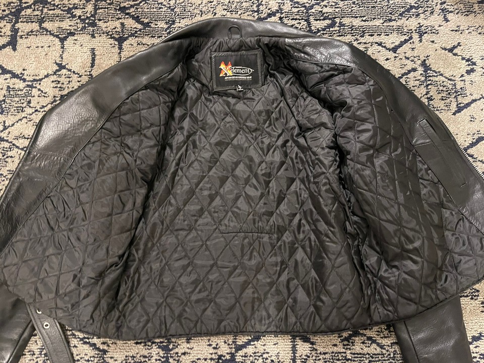 X Element Traditional Slant Zipper Biker Jacket Size Large | eBay