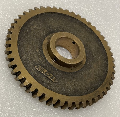 MB-23 BRASS / BRONZE 48 TOOTH WORM GEAR 6" DIAMETER UNKNOWN BRAND NEW ...
