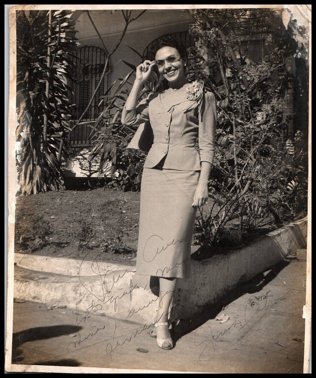 CUBA CUBAN ACTRESS GINA CABRERA SIGNED AUTOGRAPH 1950s PORTRAIT ORIG ...