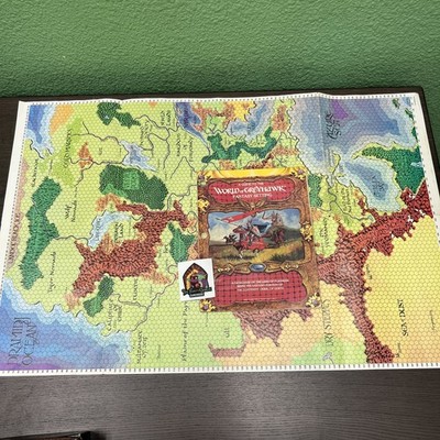 Guide to World of Greyhawk Fantasy Setting TSR Map Gygax Second Edition ...
