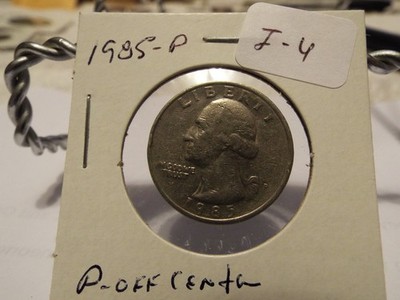1985-P Washington Quarter Mint Error -P Off Center (I-4) | eBay