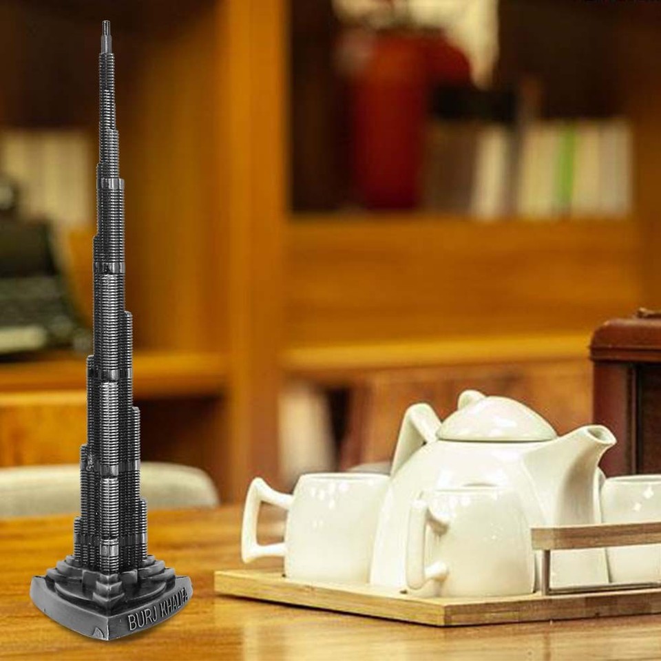 Burj Khalifa Tower Model Alloy Miniature Dubai Tower Model Arts Craft ...