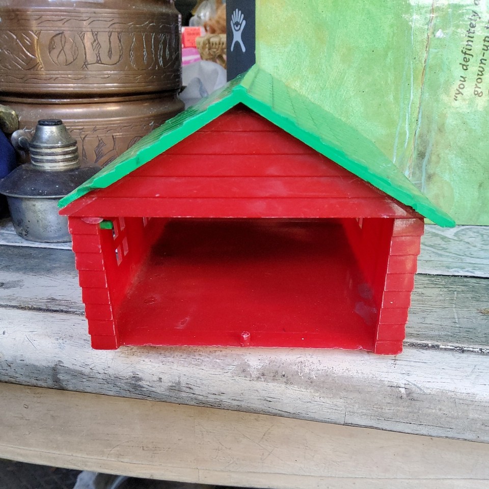 Vintage IDEAL Toys Farm Play Set • Vinyl and Plastic barn w/ fence | eBay