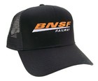 BNSF Railway Railroad "Swoosh" Logo Embroidered Mesh Cap Hat #40-0048BM ...