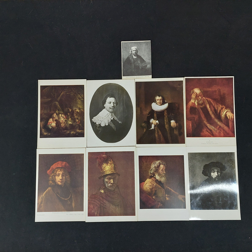 Rembrandt x9 Postcards/Pictures - Titus, Old Warrior, Rabbi, Shepherds ...