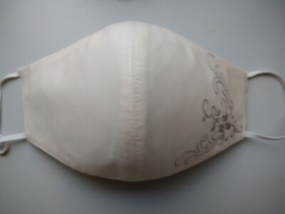 Face Mask washable Reusable 100 %cotton fancy Hand Embroidered Filter ...