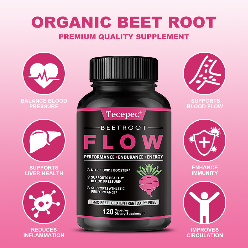 Nitric Oxide Beet Root Organic Powder, Heart & Blood Pressure - Snap ...