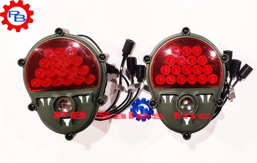 LED Green Housing Tail Lights With Built in Reverse Light For HMMWV ...
